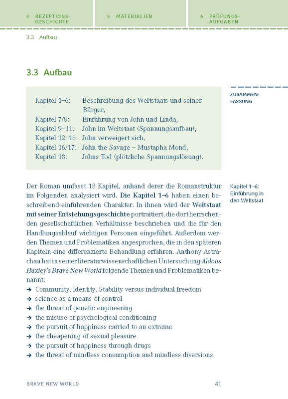 Brave New World - Schöne neue Welt von Aldous Huxley - Textanalyse und ...