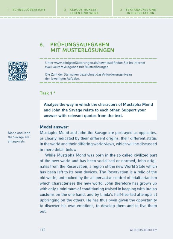 Brave New World - Schöne neue Welt von Aldous Huxley - Textanalyse und ...