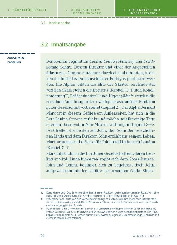Brave New World - Schöne neue Welt von Aldous Huxley - Textanalyse und ...